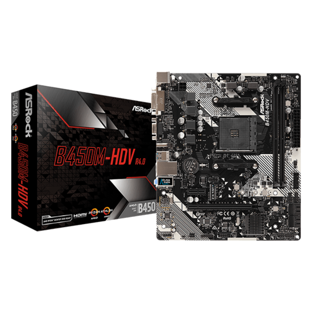 Placa Madre Asrock B450M-HDV R.4